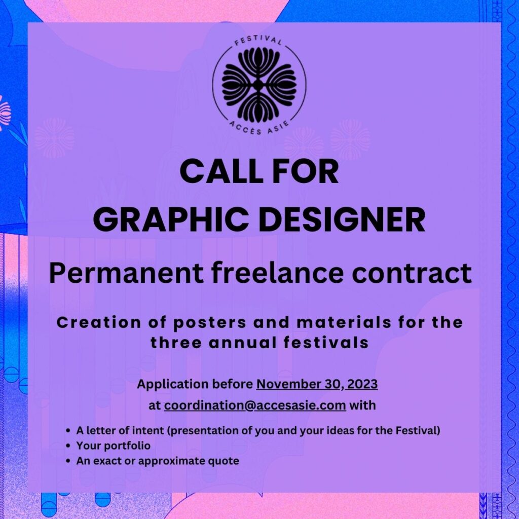 Call for graphic designer - Festival Accès Asie
